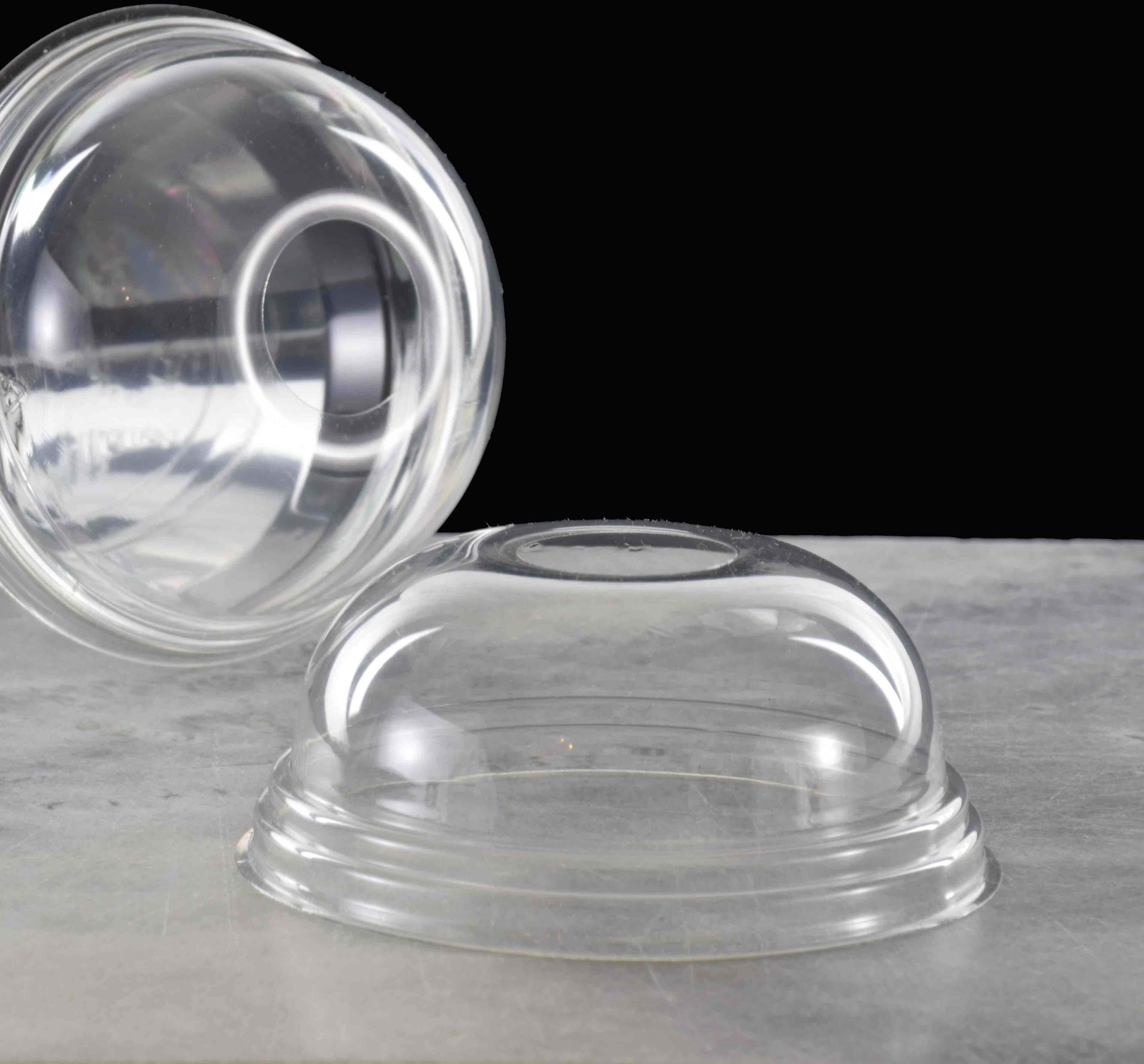 Domed Lid With Hole for Plastic Cups – Bonds Packaging